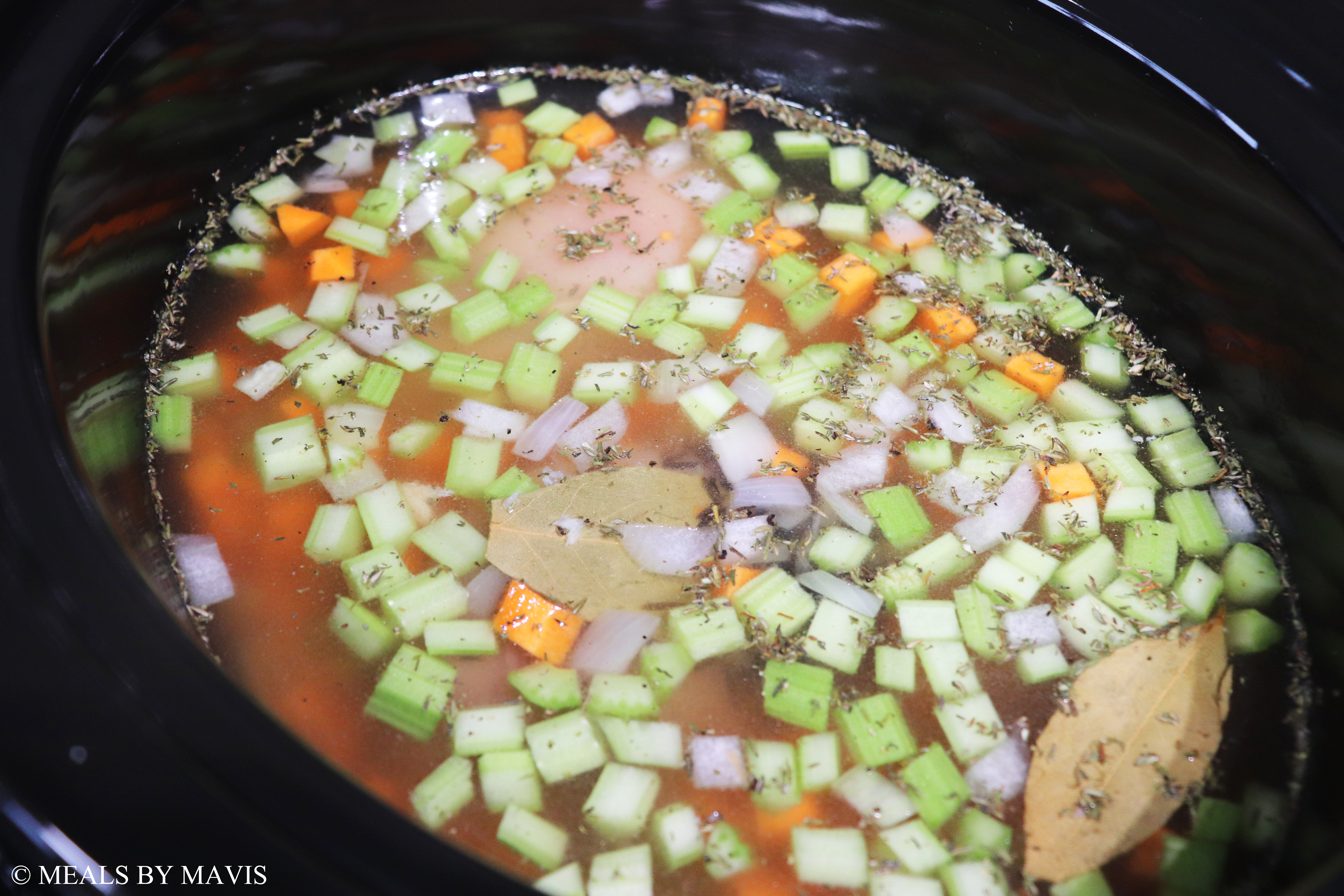 Slow Cooker Chicken and Wild Rice Soup - Meals by Mavis