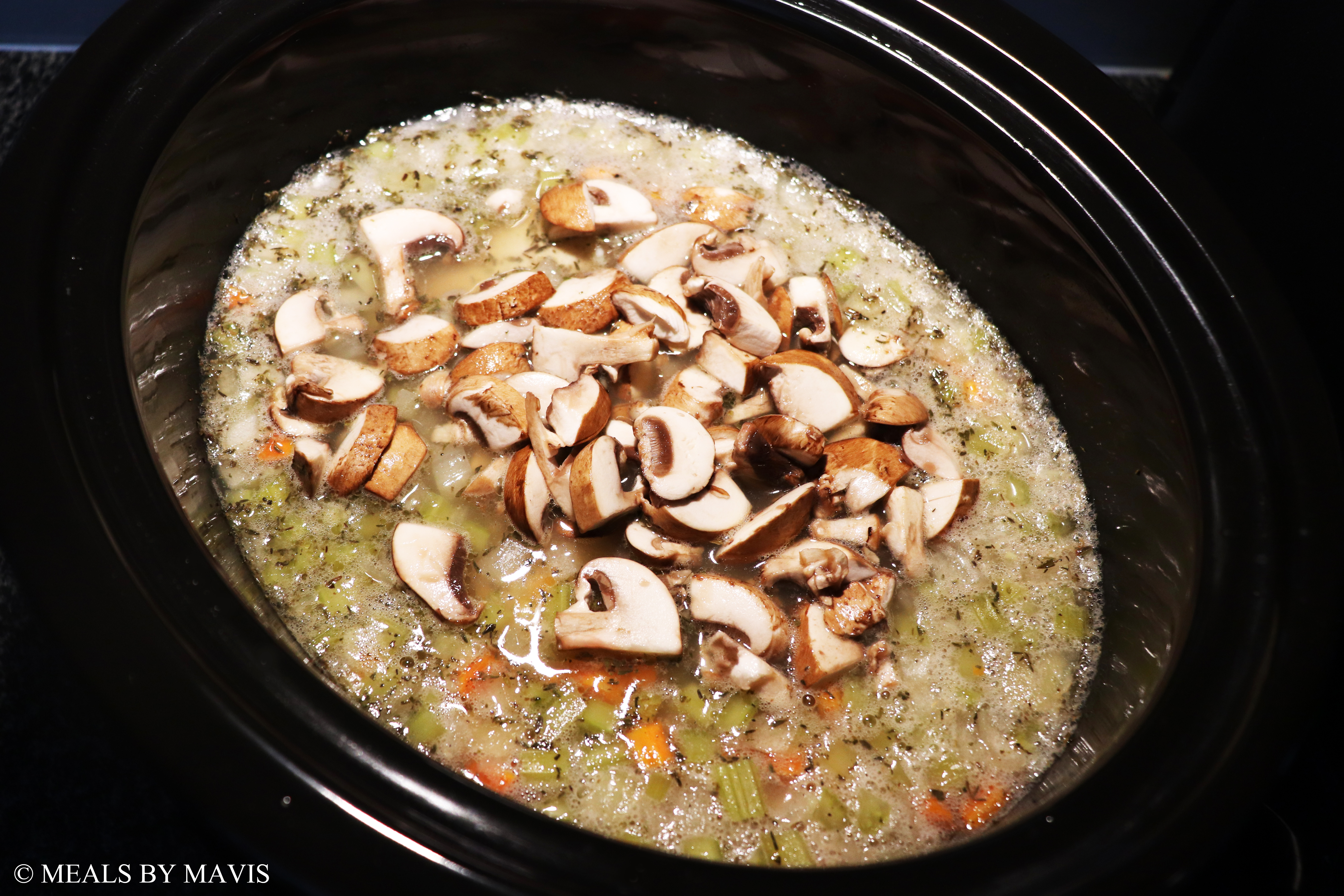 Slow Cooker Chicken and Wild Rice Soup - Meals by Mavis